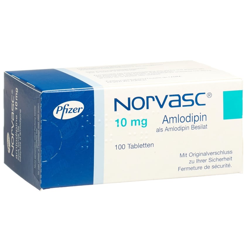 NORVASC Tabl 10 mg Blist 100 Stk | Online bestellen