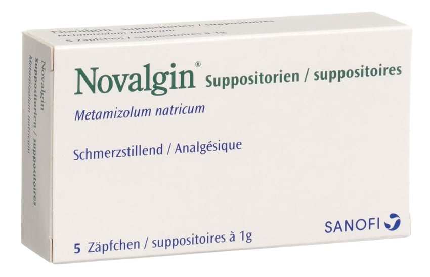NOVALGIN supp 1 g adult 5 pce | Commander en ligne