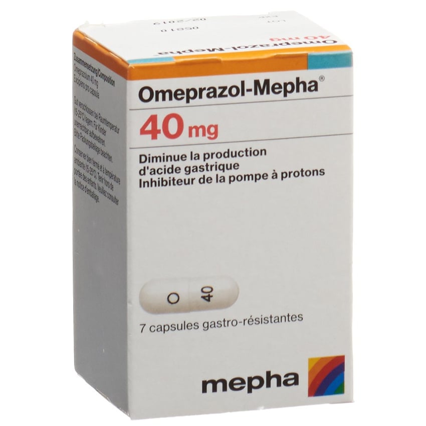 OMEPRAZOLE Mepha Kaps 40 mg Ds 7 Stk | Online bestellen