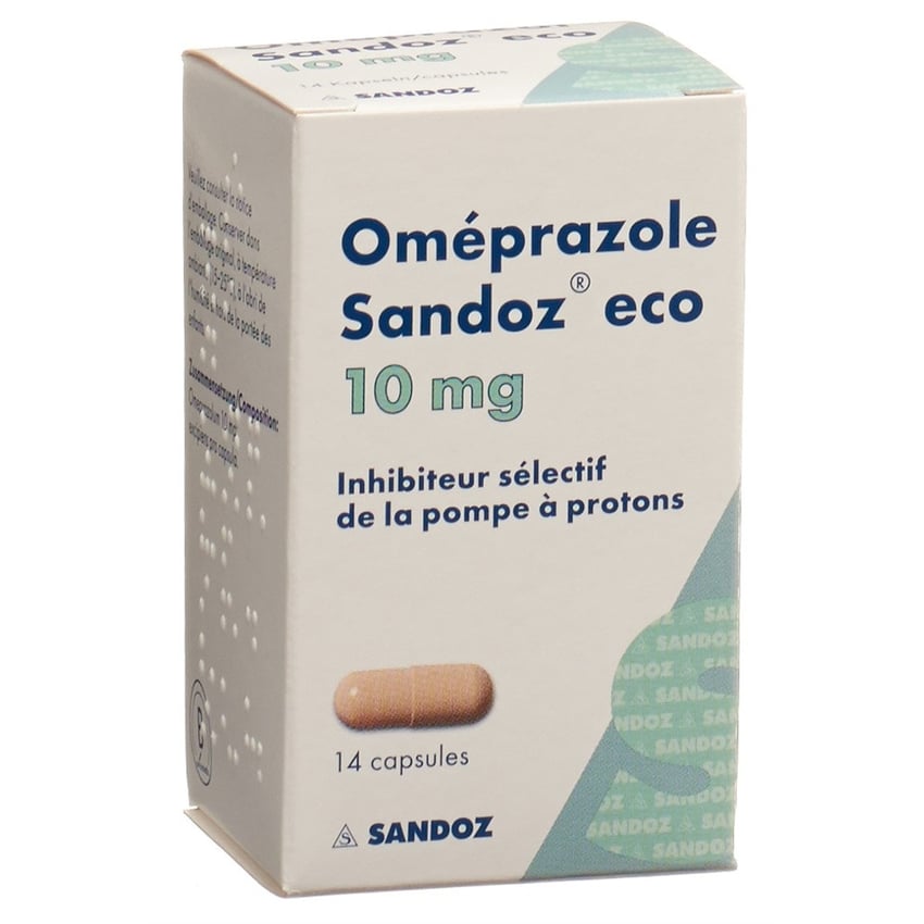 OMEPRAZOLE eco caps 10 mg bte 14 pce | Commander en ligne
