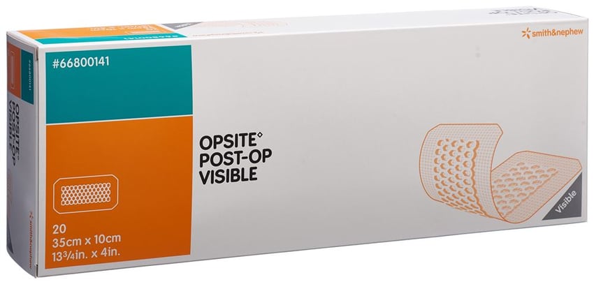 OPSITE POST OP VISIBLE pansement transparent 35x10cm 20 pce | Commander ...