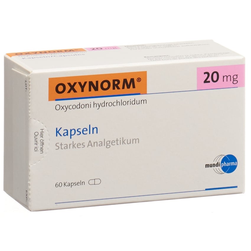 Oxynorm caps 20 mg blist 60 pce | Commander en ligne