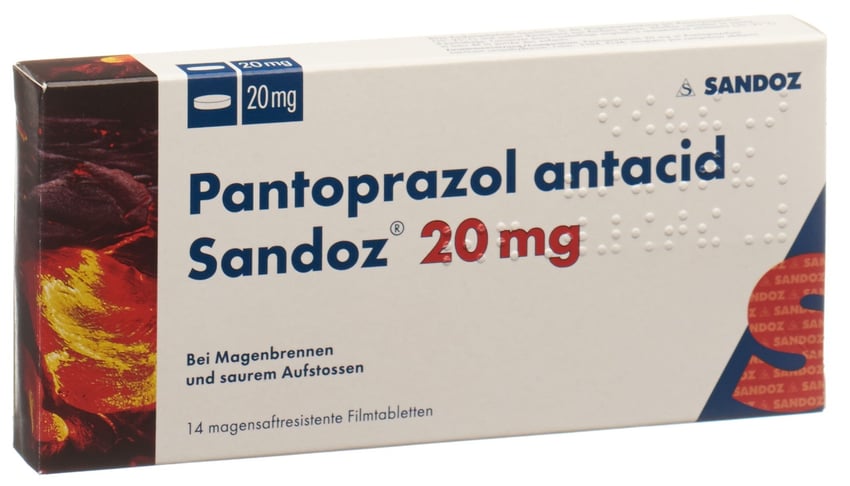 PANTOPRAZOLE Sandoz cpr pell 20 mg blist 14 pce | Commander en ligne