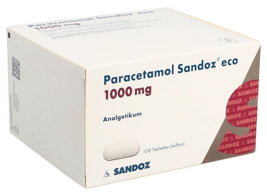 PARACETAMOL Sandoz eco Tabl 1000 mg Blist 100 Stk | Online bestellen