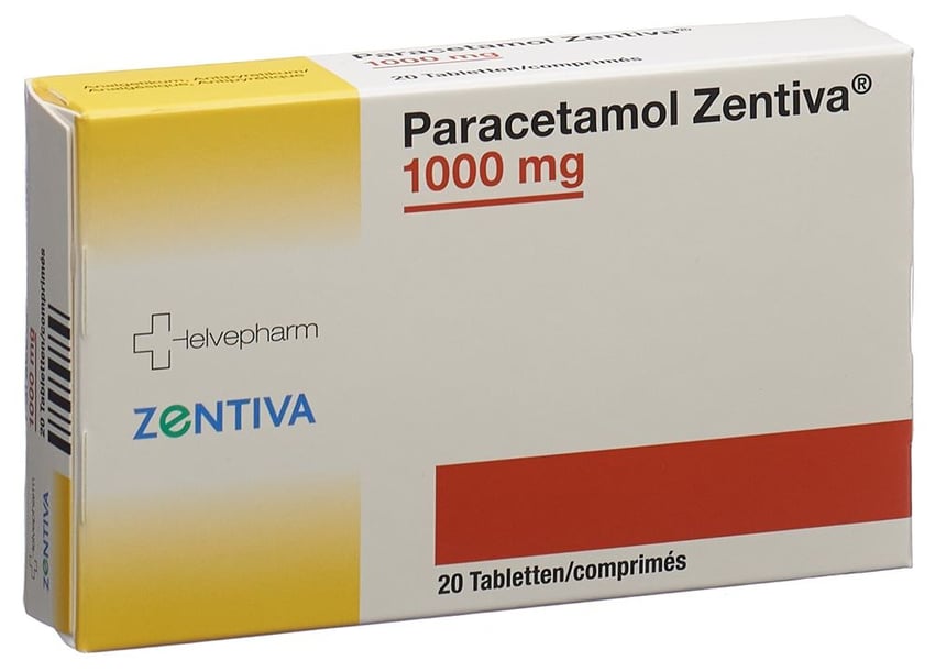 PARACETAMOL Zentiva cpr 1000 mg blist 20 pce | Commander en ligne