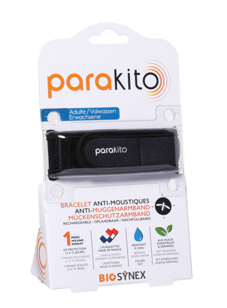 PARAKITO bracelet adulte noir 1 pce | Commander en ligne