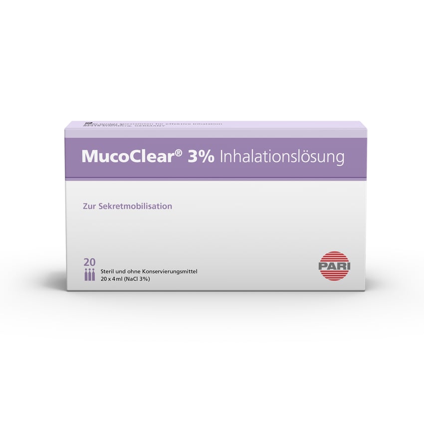 PARI MucoClear NaCl Inhal Lös 3 % hyperton Amp 4 ml | Online bestellen