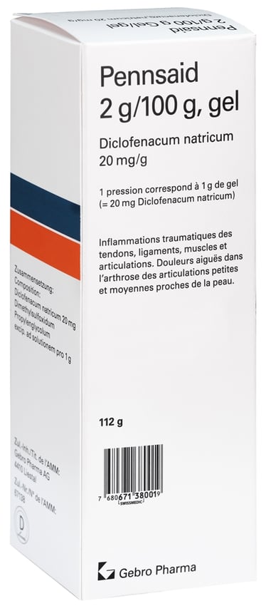 PENNSAID gel 2 g/100g spr dos 112 g | Commander en ligne
