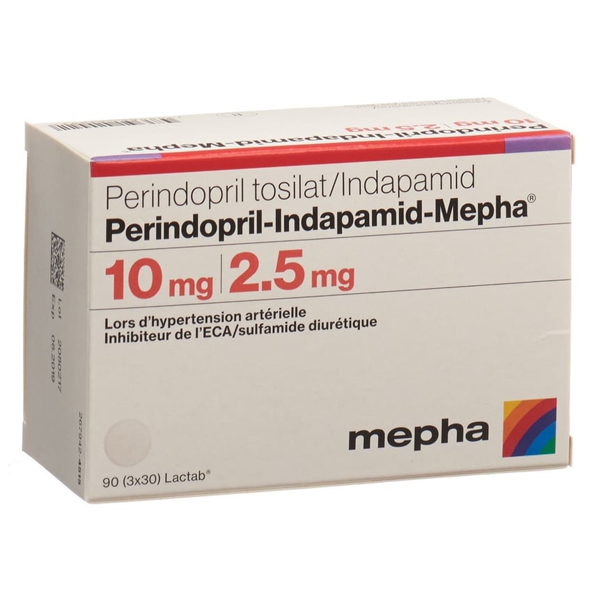 PERINDOPRIL INDAPAMID Indapamid-Mepha Filmtabl 10/2.5 mg Ds 90 Stk ...