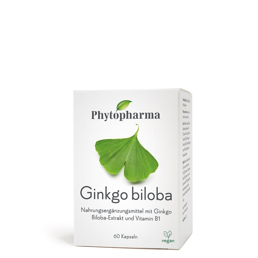 PHYTOPHARMA Ginkgo biloba Kaps 60 Stk | Online bestellen