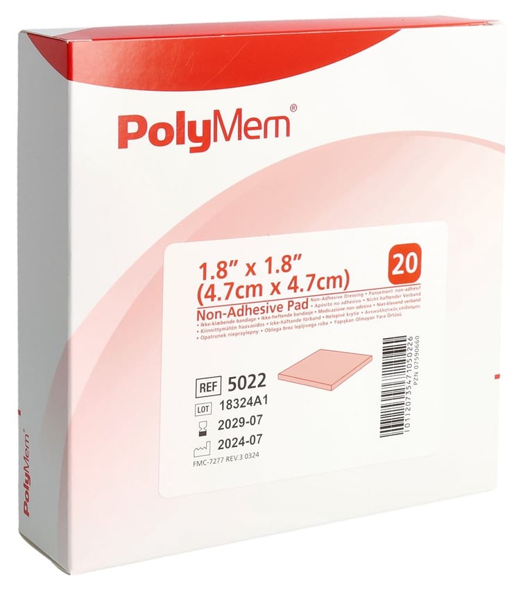POLYMEM Non Adhesive Dressing 4.7x4.7cm box 20 pce | Ordinare online