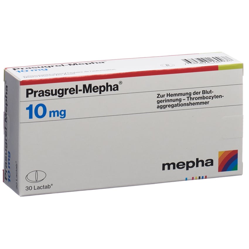PRASUGREL Mepha Lactab 10 mg Blist 30 Stk | Online bestellen