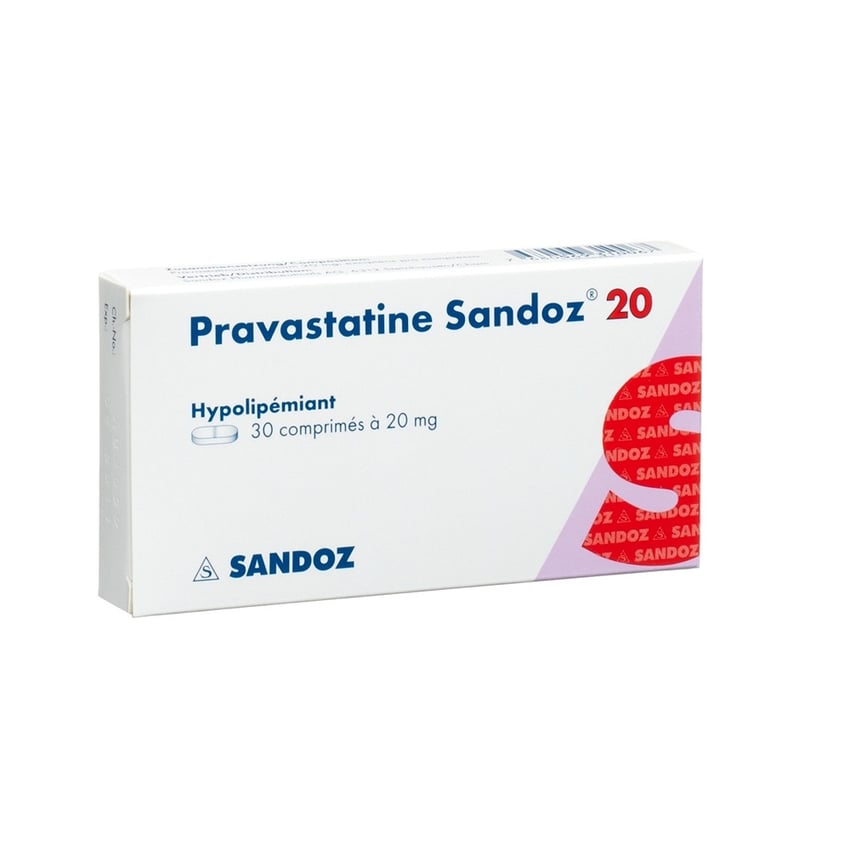 PRAVASTATINE Sandoz cpr 20 mg blist 30 pce | Commander en ligne