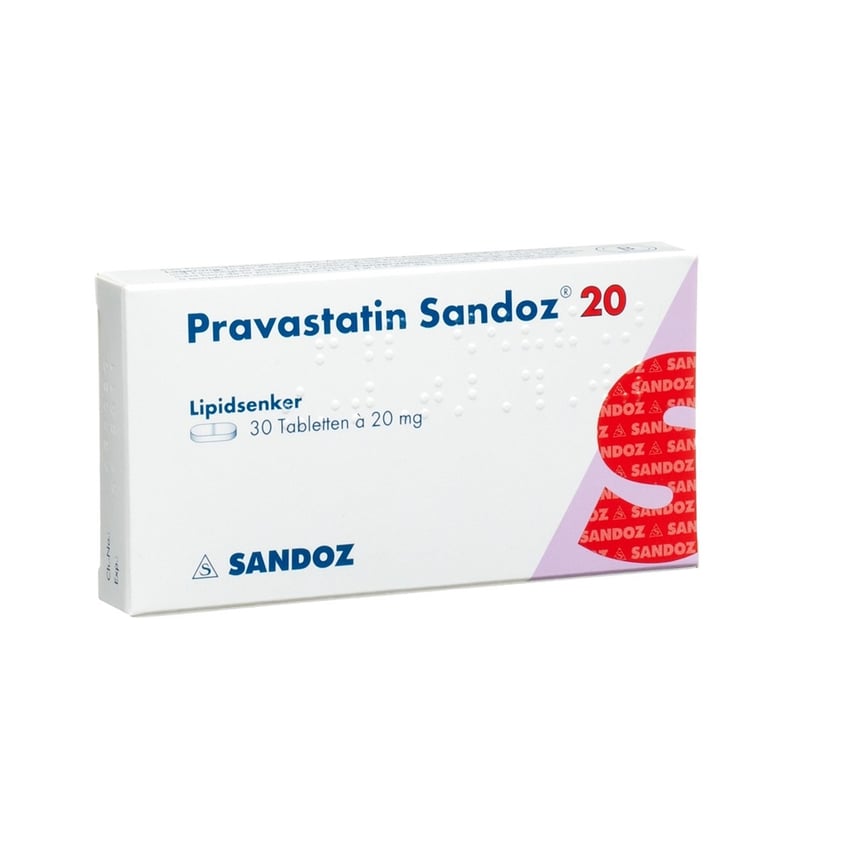 PRAVASTATINE Sandoz cpr 20 mg blist 30 pce | Commander en ligne