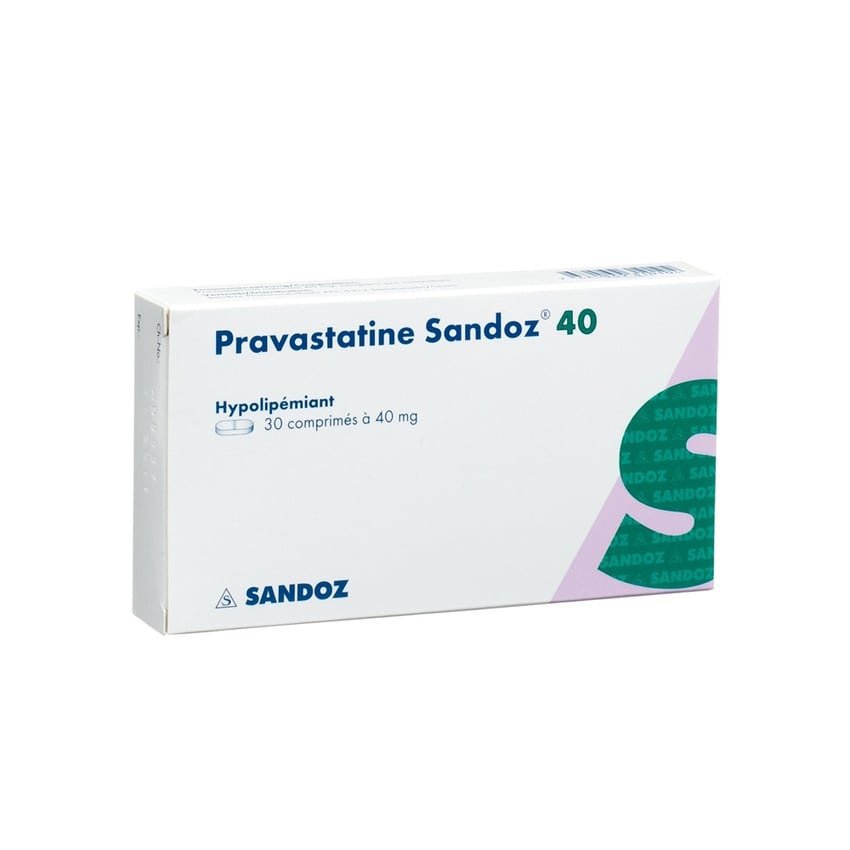 PRAVASTATINE Sandoz cpr 40 mg blist 30 pce | Commander en ligne