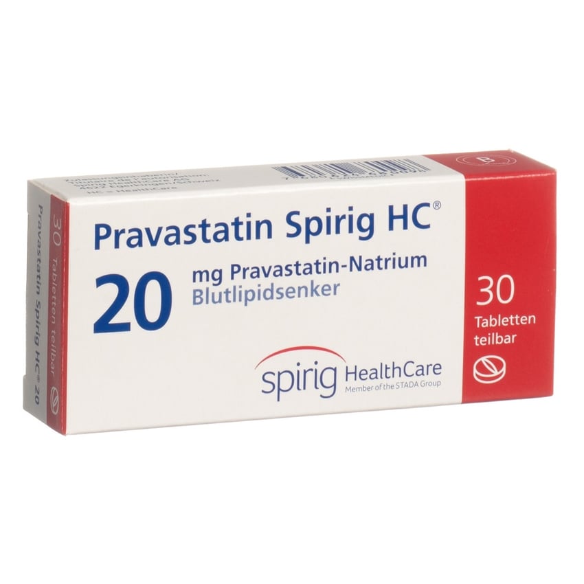 PRAVASTATINE Spirig HC cpr 20 mg blist 30 pce | Commander en ligne