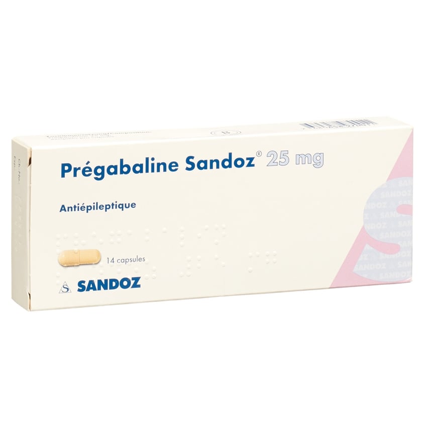 PREGABALINE Sandoz caps 25 mg blist 14 pce | Commander en ligne