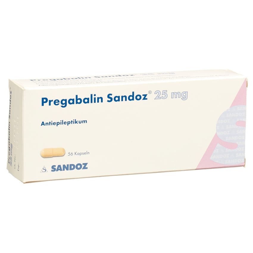 PREGABALINE Sandoz caps 25 mg blist 56 pce | Commander en ligne