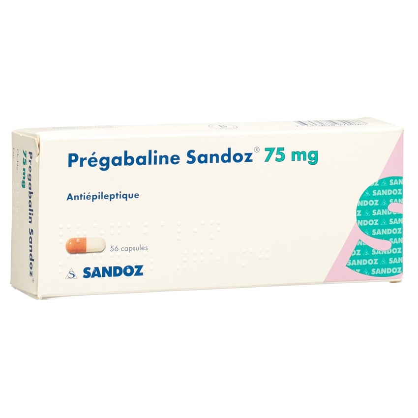 PREGABALINE Sandoz caps 75 mg blist 56 pce | Commander en ligne
