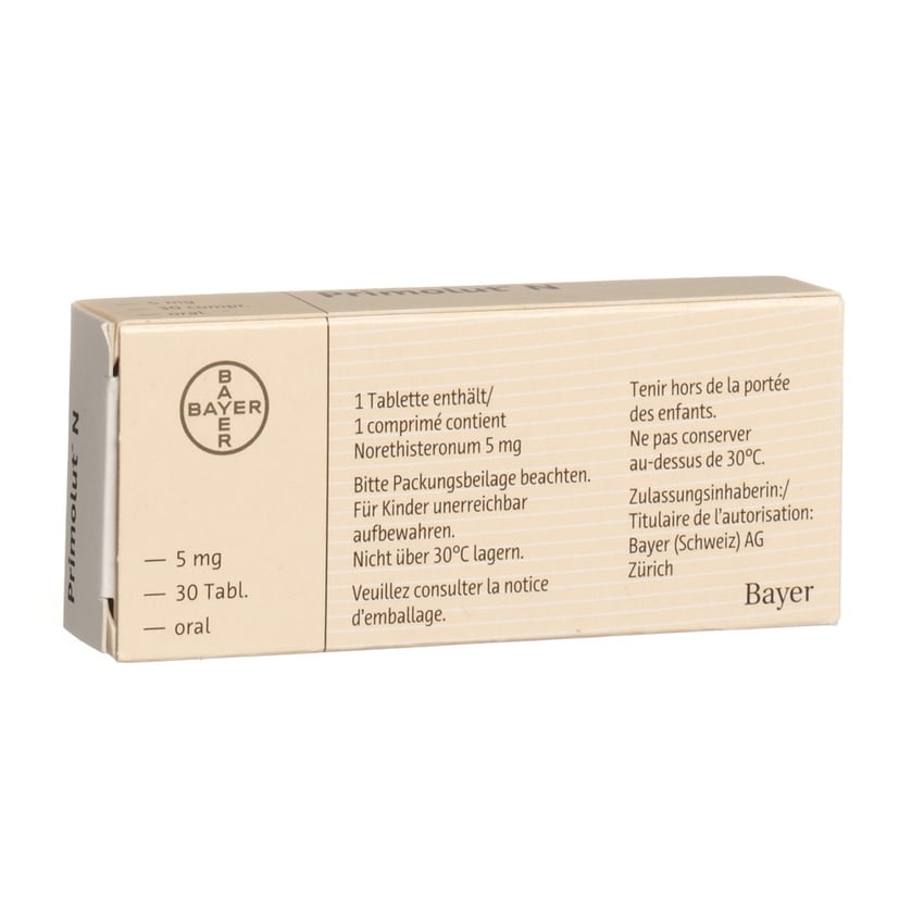PRIMOLUT N Tabl 5 mg Blist 30 Stk | Online bestellen