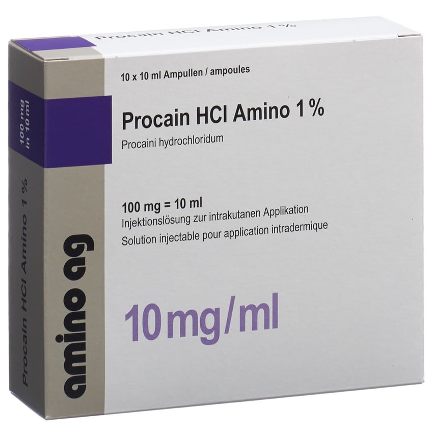 PROCAINE Amino sol inj 100 mg/10ml amp 10 ml | Commander en ligne