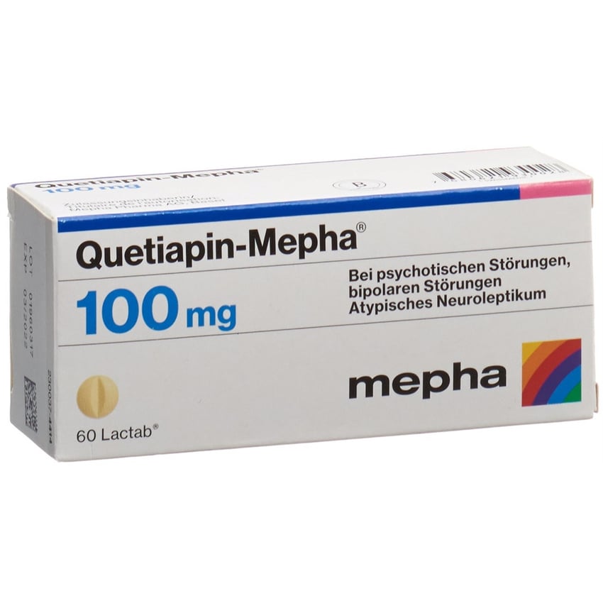 QUETIAPINE Mepha Filmtabl 100 mg Blist 60 Stk | Online bestellen