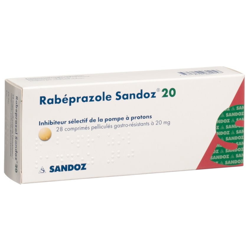 RABEPRAZOLE Sandoz cpr 20 mg blist 28 pce | Commander en ligne