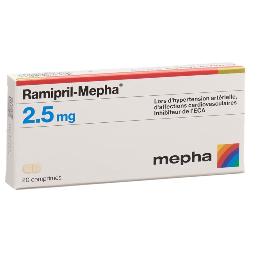 RAMIPRIL Mepha Tabl 2.5 mg Blist 20 Stk | Online bestellen