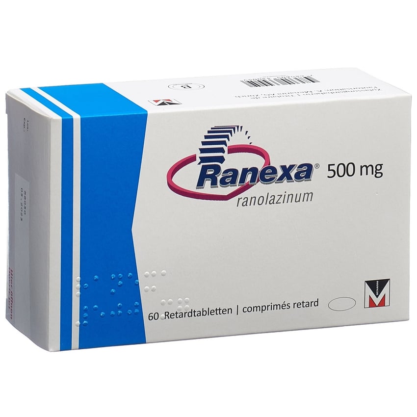 RANEXA cpr ret 500 mg blist 60 pce | Commander en ligne