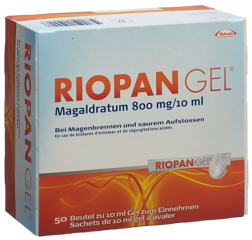 RIOPAN gel 800 mg sach 10 ml | Commander en ligne