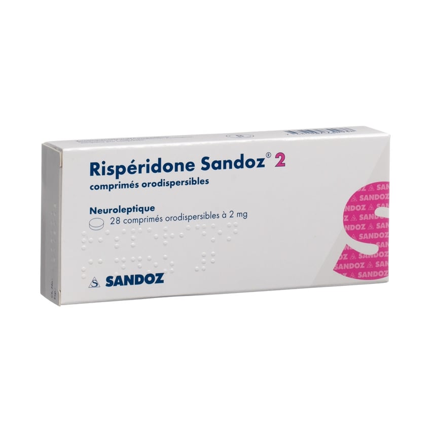 RISPERIDONE Sandoz cpr orodisp 2 mg blist 28 pce | Commander en ligne
