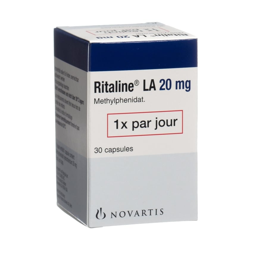RITALINE LA caps 20 mg bte 30 pce | Commander en ligne
