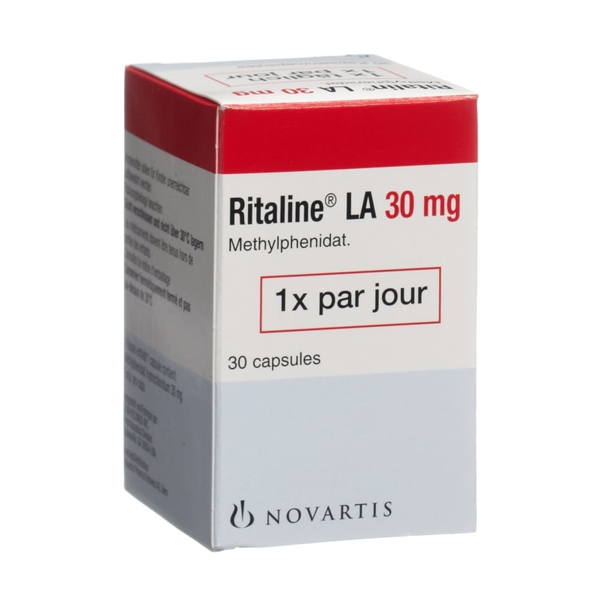 RITALINE LA caps 30 mg bte 30 pce | Commander en ligne
