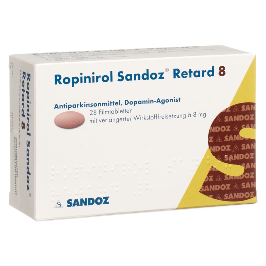 ROPINIROLE Sandoz Retard Ret Tabl 8 mg Blist 28 Stk | Online bestellen