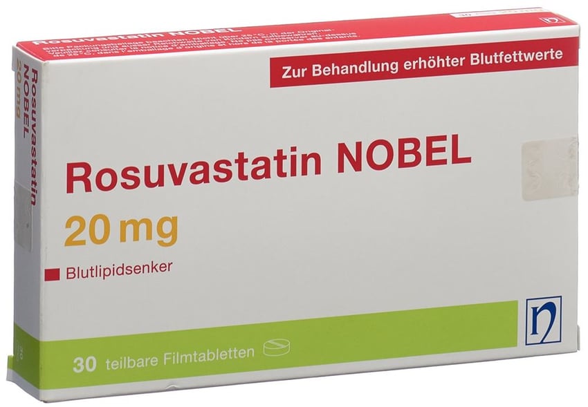 ROSUVASTATINE NOBEL cpr pell 20 mg blist 30 pce | Commander en ligne