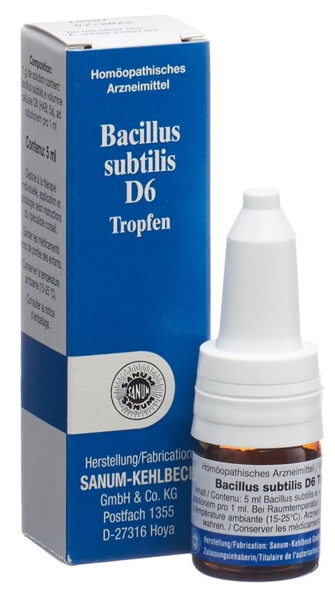 SANUM bacillus subtilis gouttes 6 D fl 5 ml | Commander en ligne