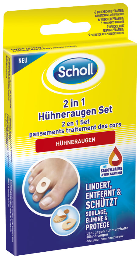 SCHOLL 2in1 Hühneraugen Set 1 Stk | Online bestellen
