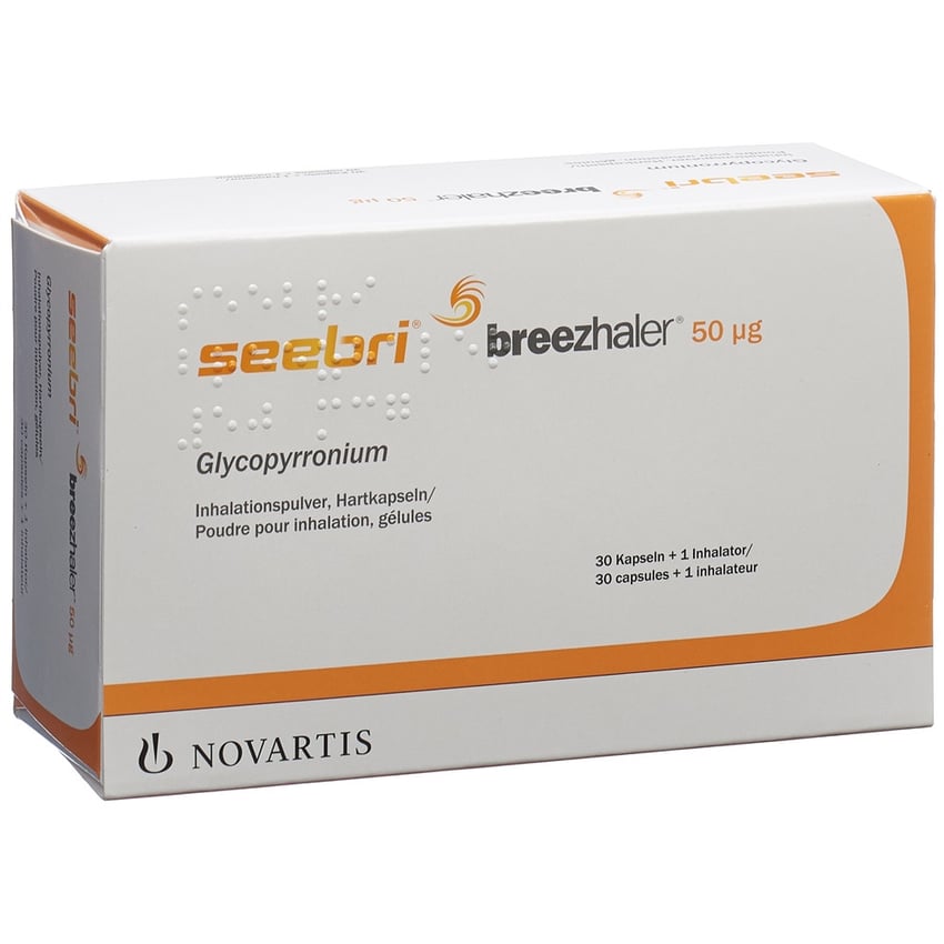 SEEBRI Breezhaler Inh Kaps 50 mcg Blist 30 Stk | Online bestellen