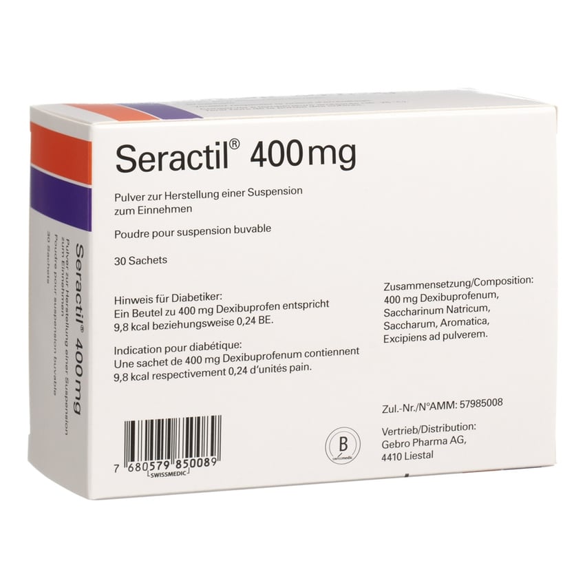 SERACTIL pdr 400 mg sach 30 pce | Commander en ligne