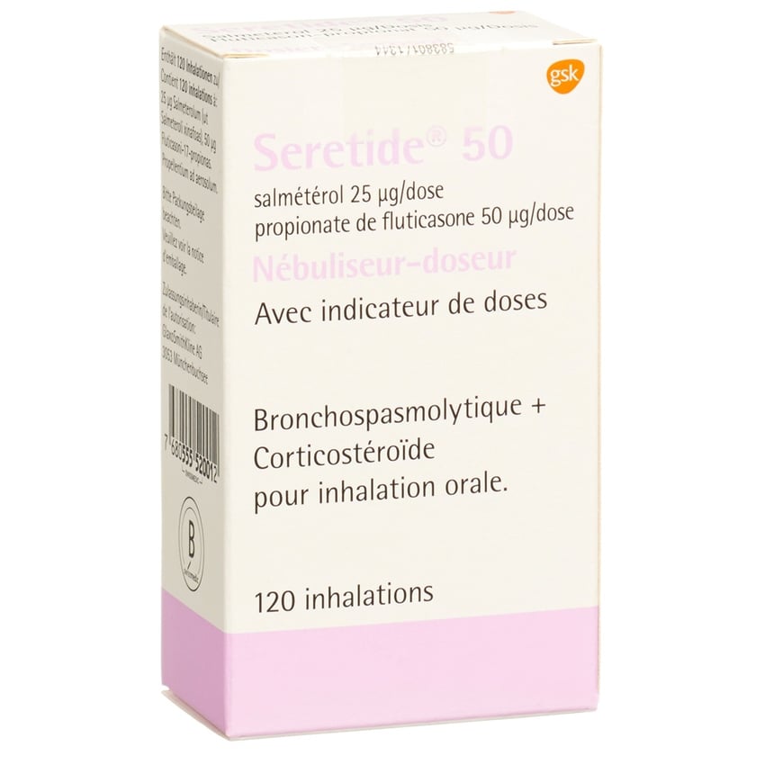 SERETIDE 50 aéros doseur 120 dos | Commander en ligne