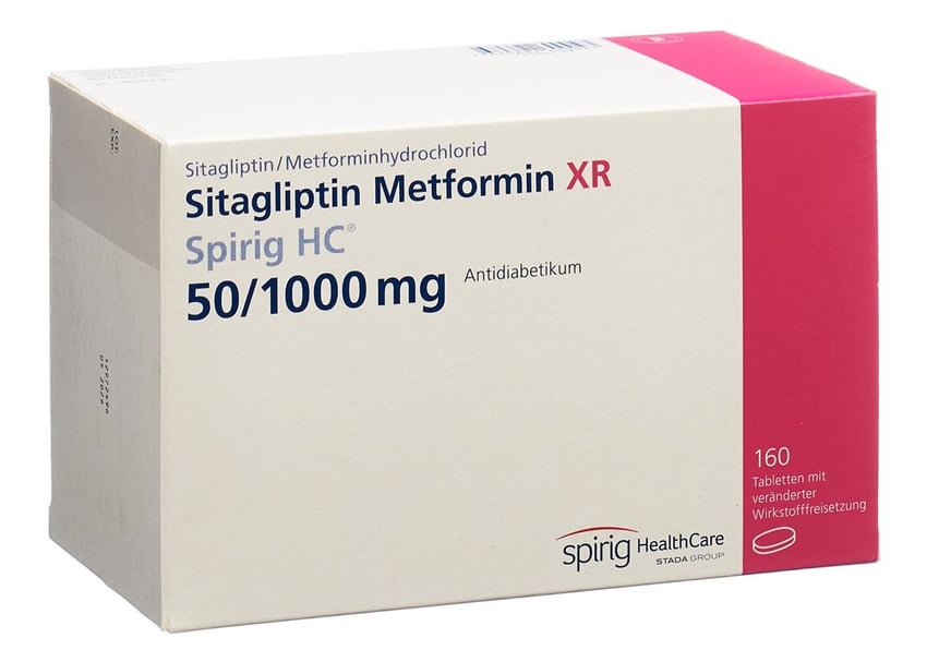 SITAGLIPTINE METFORMINE Metfor XR Spirig HC cpr ret 50mg/1000mg blist ...