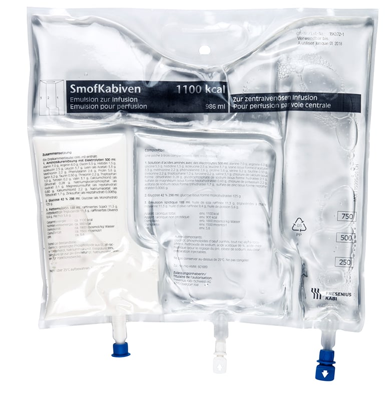 SMOFKABIVEN Inf Emuls 986ml Beutel 4 Stk | Online bestellen