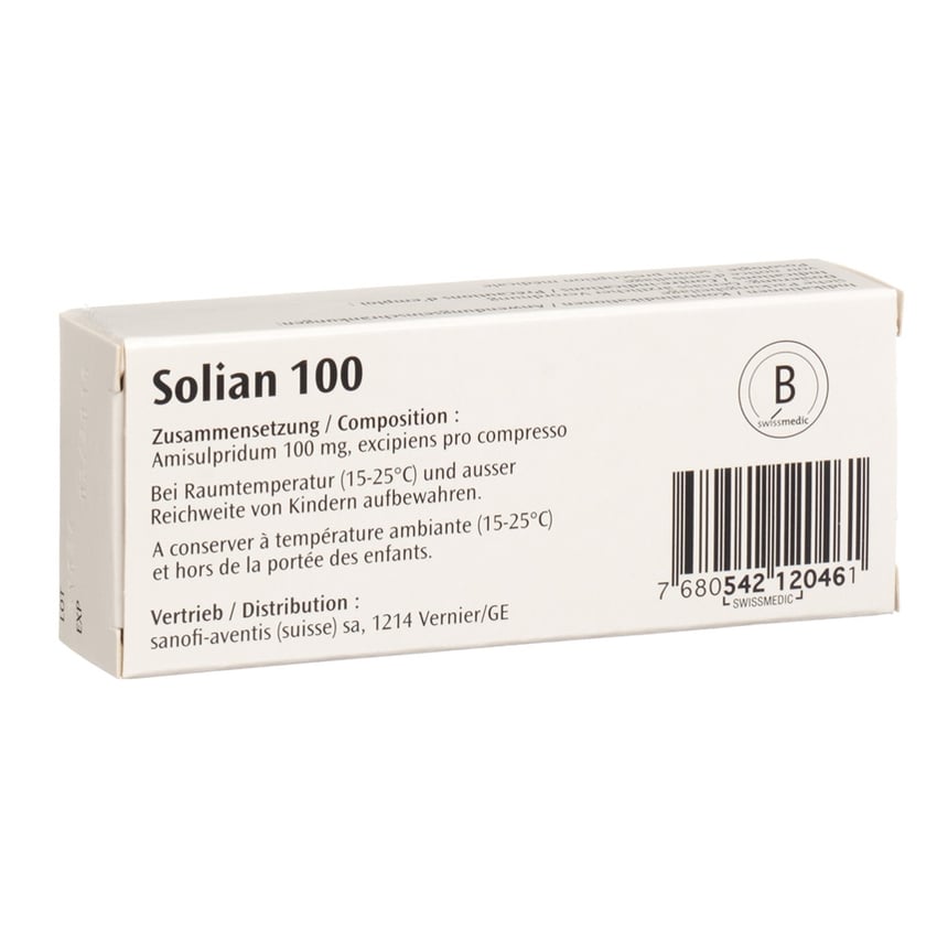 SOLIAN cpr 100 mg sécables blist 30 pce | Commander en ligne