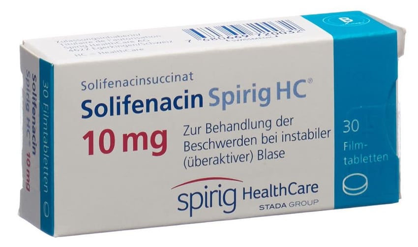 SOLIFENACINE Spirig HC cpr pell 10 mg blist 30 pce | Commander en ligne