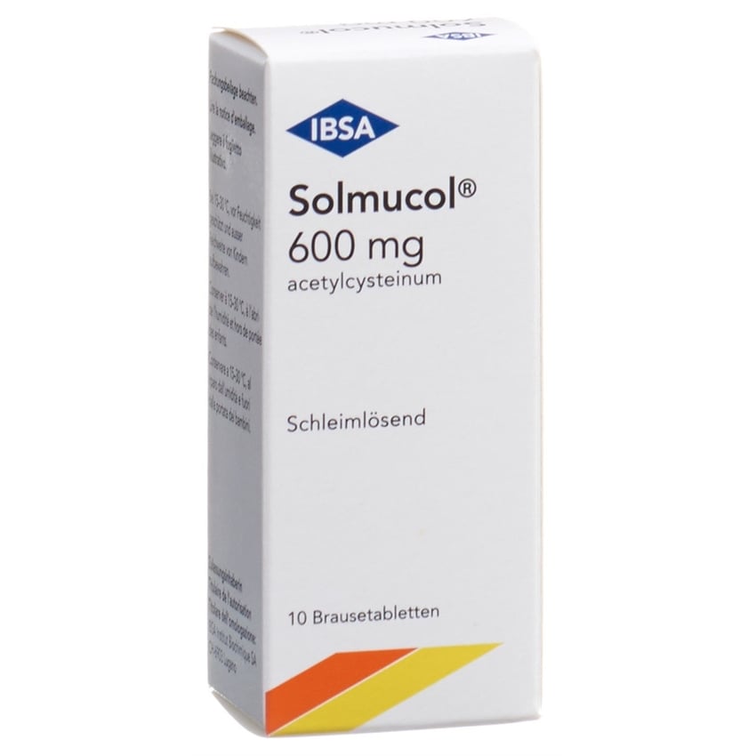 SOLMUCOL cpr eff 600 mg bte 10 pce | Commander en ligne