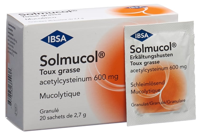 SOLMUCOL Erkältungshusten Gran 600 mg Btl 20 Stk | Online bestellen