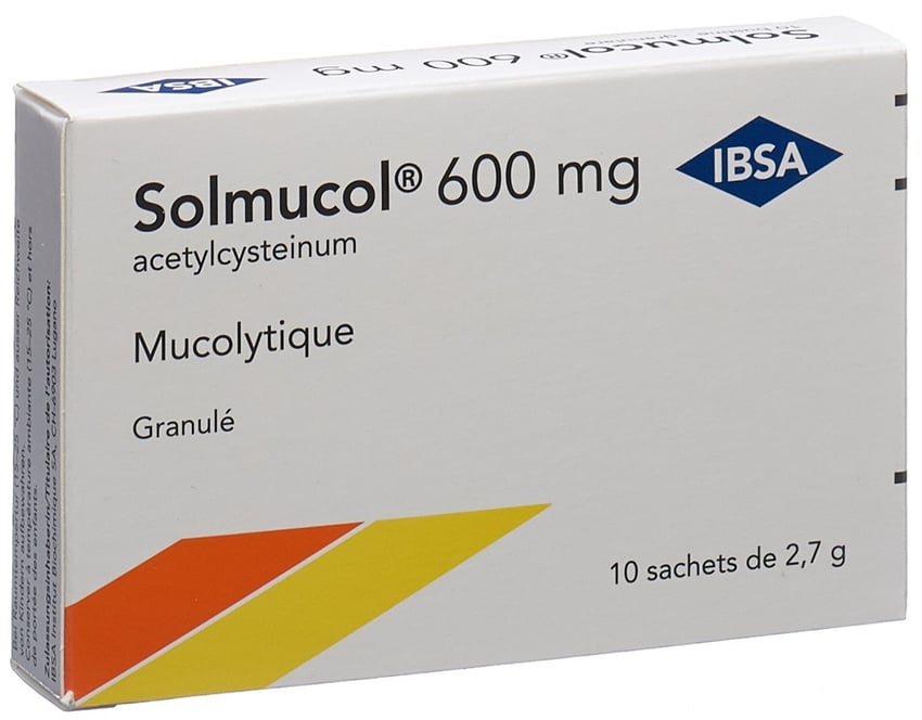 SOLMUCOL gran 600 mg sans sucre (D) sach 10 pce | Commander en ligne