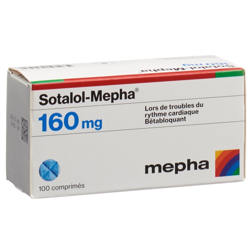 SOTALOL Mepha Tabl 160 mg Blist 100 Stk | Online bestellen