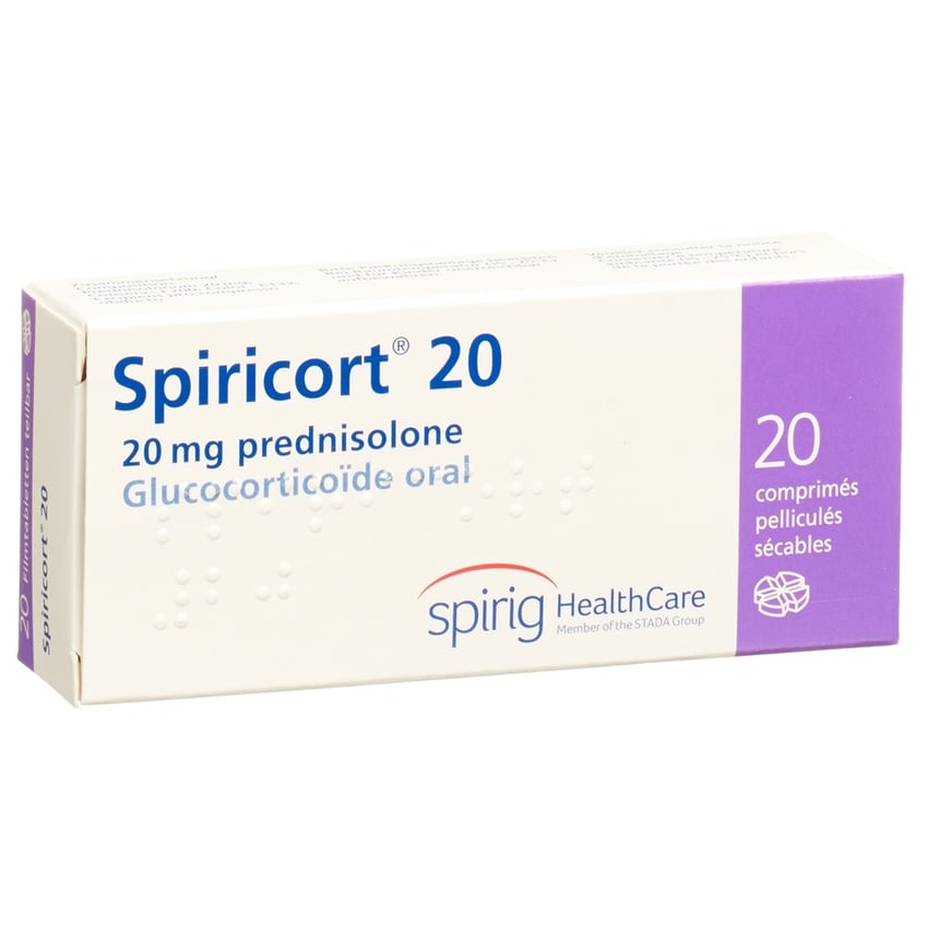 SPIRICORT cpr pell 20 mg blist 20 pce | Commander en ligne