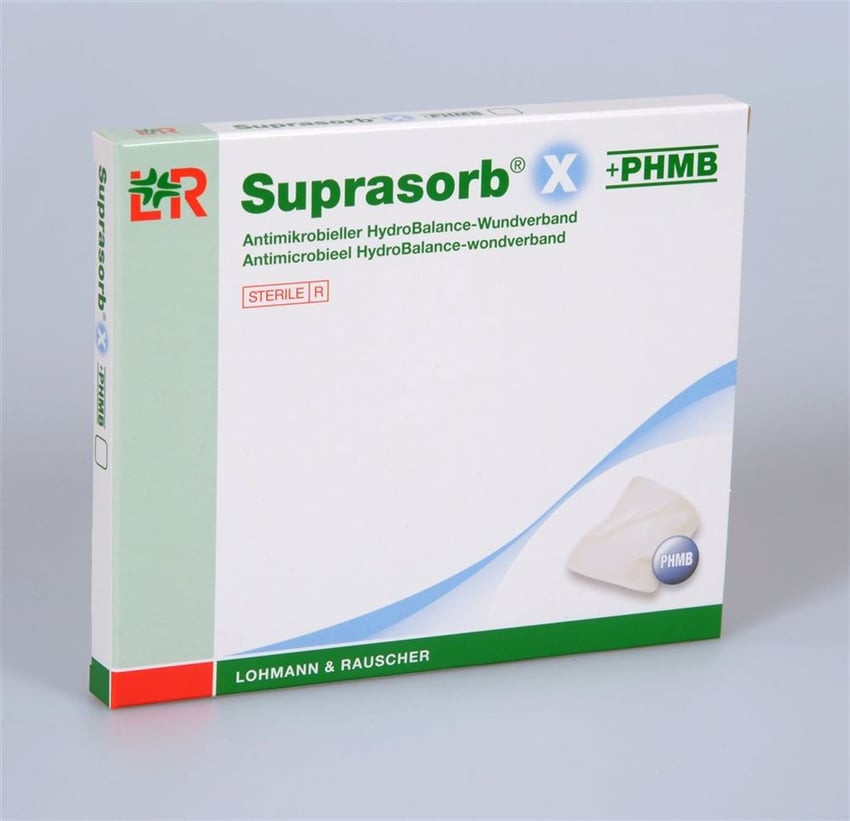 SUPRASORB X + PHMB pansement HydroBalance 14x20cm antimicrobien 5 pce ...
